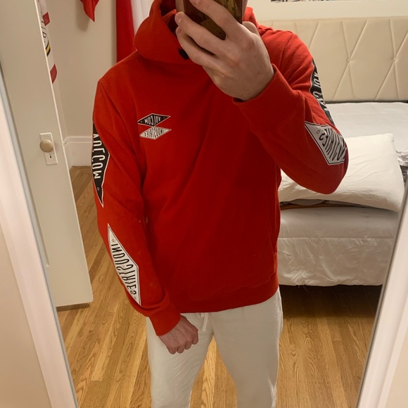 Volcom | Sweaters | Limited Edition Volcom Paris Red Hoodie | Poshmark